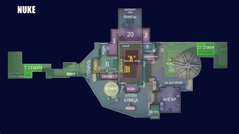 Все позиции и точки на карте Nuke в Cs 2