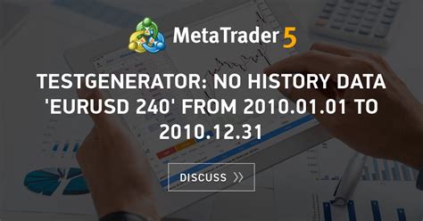 Testgenerator No History Data Eurusd 240 From 20100101 To 201012