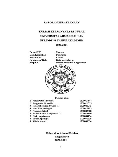Cpntoh Laporan Pdf