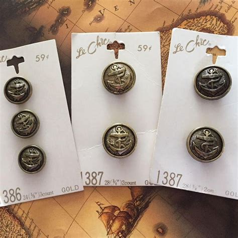 Anchor Buttons Etsy