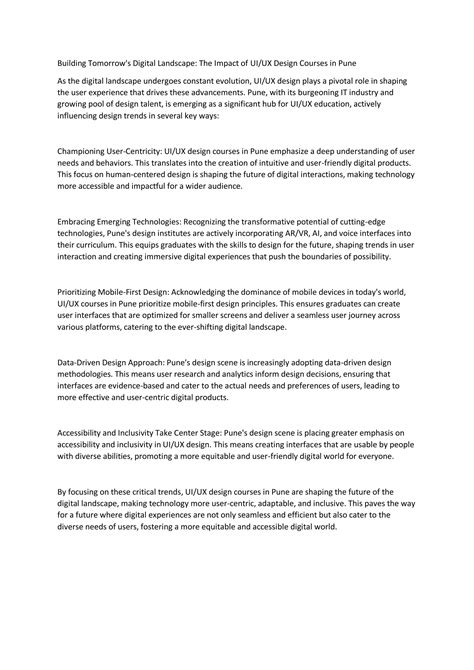 ui ux design course in pune with placement and fees pdf technology and computing