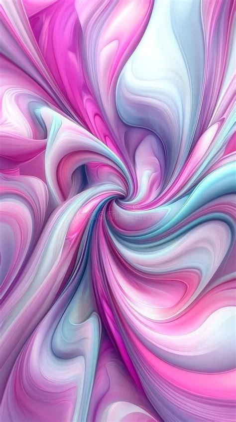 Swirling Pink Purple And Blue Pastel Colors Create A Mesmerizing Vortex Offering A