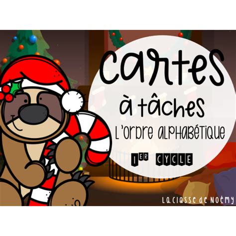 Cartes à tâches L ordre alphabétique