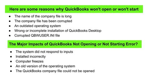 PPT Quickbooks Won T Open Error PowerPoint Presentation Free Download ID