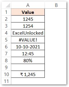 ISNUMBER Function Of Excel Checking Numerical Value Excel Unlocked