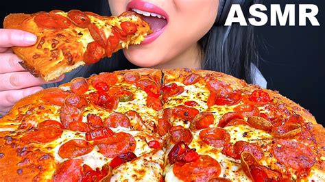 Asmr Pizza Hut Spicy Lovers Pizza Mukbang Eating Sounds Eating Show