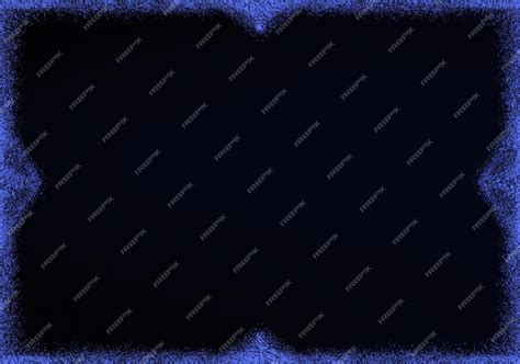 premium photo blue glitter wave frame border light effect frame