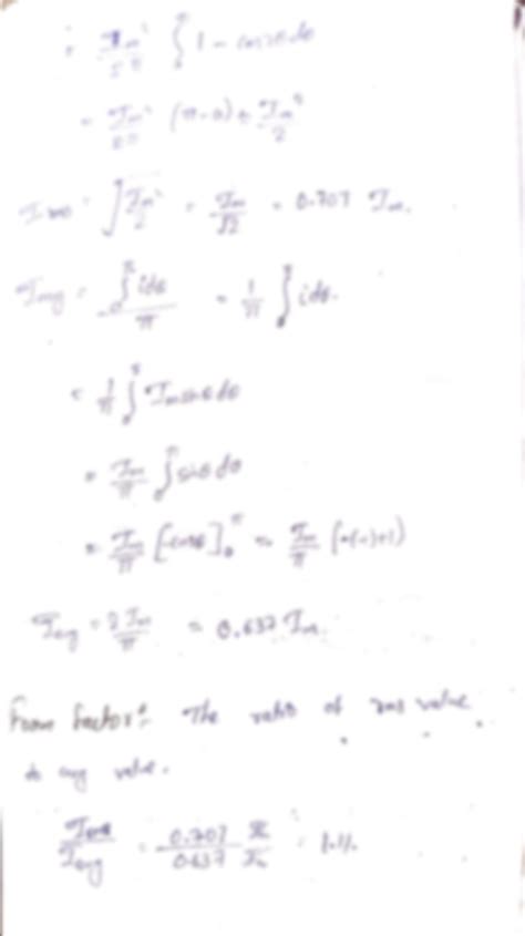 SOLUTION Derive Rms Value From Sine Wave Function Studypool