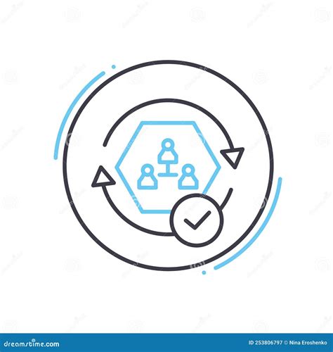 Effectiveness Line Icon Outline Symbol Vector Illustration Concept Sign Stock Vector