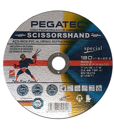 25 Disco De Corte Multimaterial 7 X 16mm Za 60 Inox Alumínio Pegatec