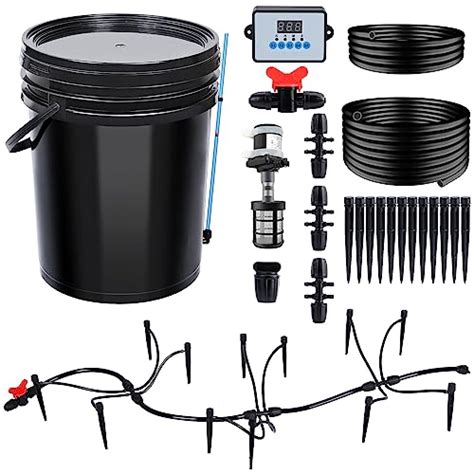 Automatic Drip Irrigation System Kits With 5 Gal Reservoir Timer