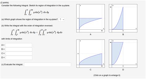 Solved Points Consider The Following Integral Sketch Chegg