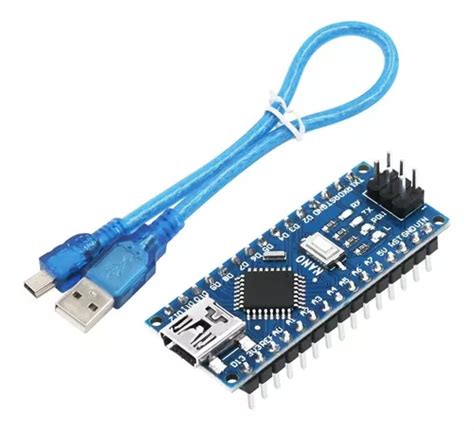 10x Placa Compatível Com Arduino Nano V3 Ch340 Soldada Cabo