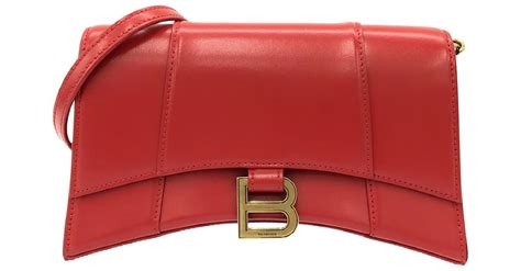 Balenciaga Hourglass Red Leather Ref1091057 Joli Closet