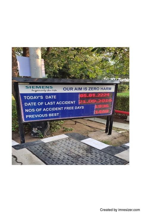 Kti Accident Free Days Display Led Board Safety Led Display Board At Rs 48750 Sq Ft Akota