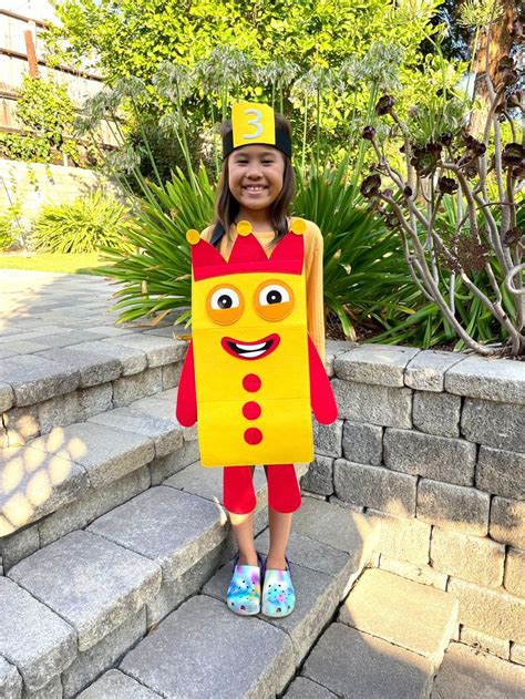 Numberblock Three Costume Halloween Costume Birthday Costume