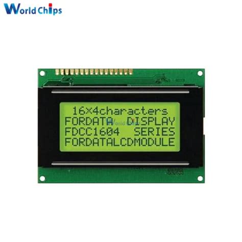 lcd 16x4 1604 character lcd display module lcm yellow blacklight 5v