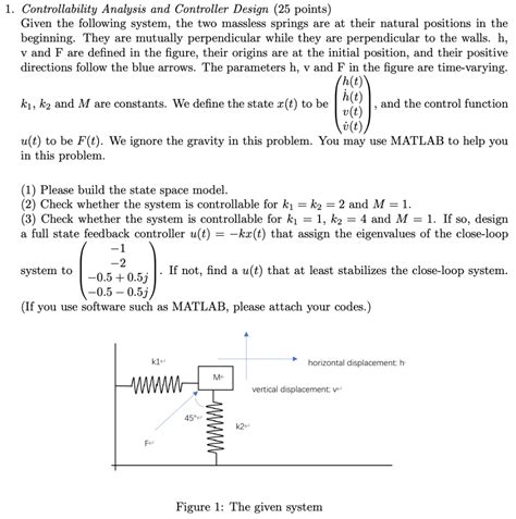 Controllability Analysis And Controller Design Chegg Com