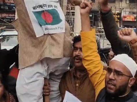 Bangladesh Pms Effigy Burnt In Lucknow