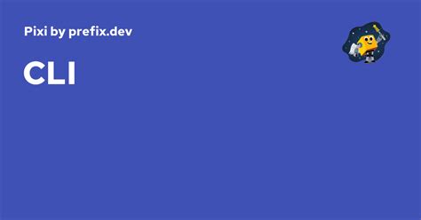 Cli Pixi By Prefix Dev