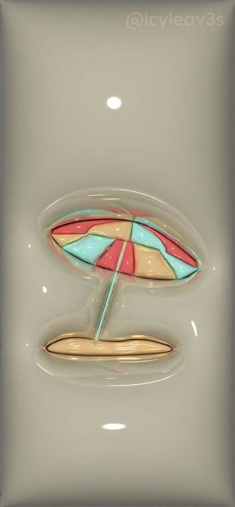Beach Umbrella Aesthetic Wallpaper