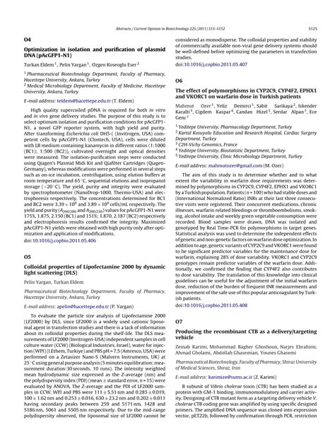 Pdf Optimization In Isolation And Purification Of Plasmid Dna Pacgfp1 N1