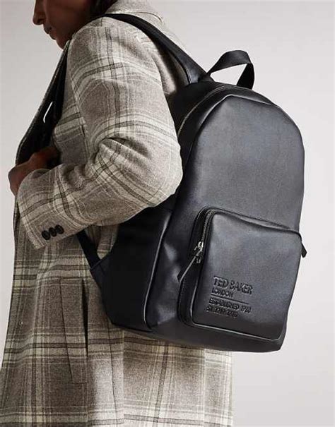 Ted Baker Phileap Rucksack Aus Leder In Schwarz Asos