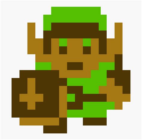 Zelda 8 Bit Link Hd Png Download Kindpng