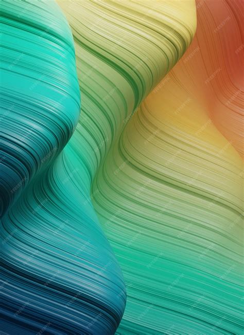 Premium Photo Modern 3d Abstract Background With Curvy Surface
