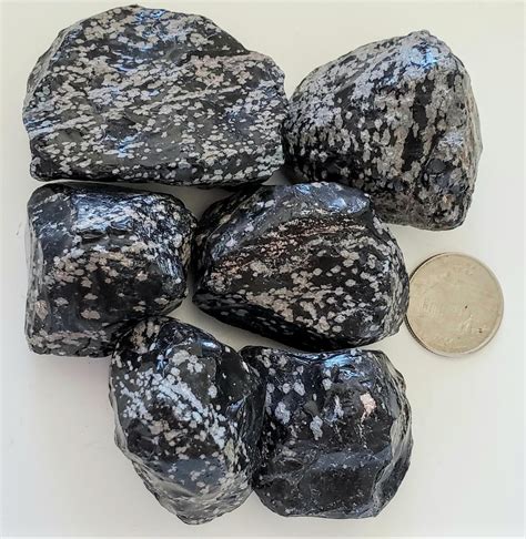Snowflake Obsidian Natural Raw Beautiful Amazing Your Etsy