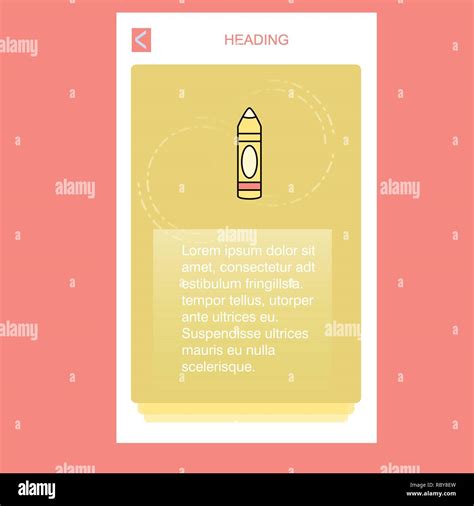 Pencil Mobile Vertical Banner Design Design Vector Stock Vector Image Art Alamy