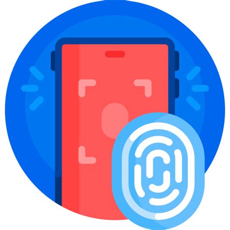 Fingerprint Scanner Detailed Flat Circular Flat Icon