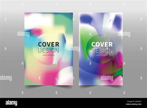 Creative Gradient Color Cover Design Vector Template Stock Vector Image And Art Alamy