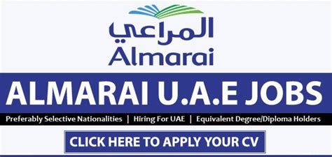 Almarai Job Vacancies In Saudi Arabia