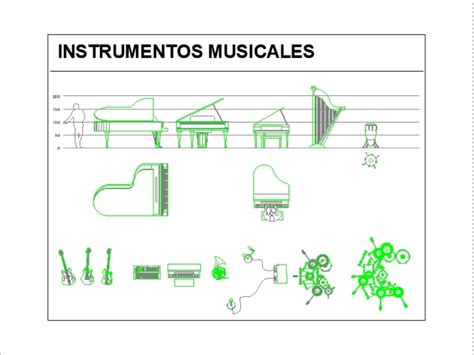 Musical Instrument Cad Blocks Free Download
