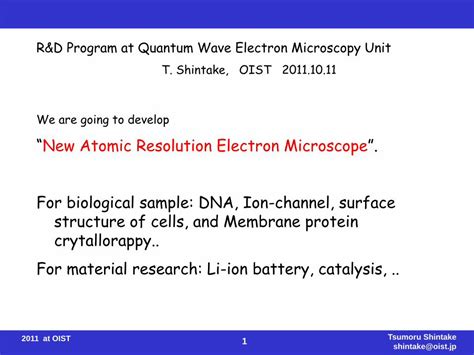 Pdf New Atomic Resolution Electron Microscope” Dokumentips