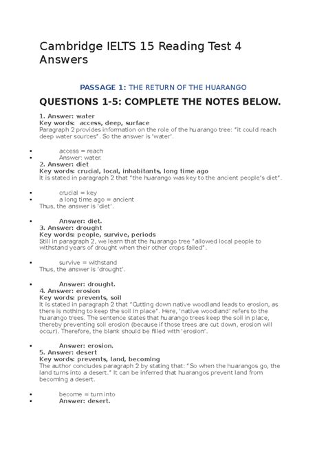 Cambridge Ielts 15 Reading Test 4 Answers Cambridge Ielts 15 Reading