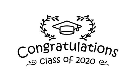 인사 초대 카드에 대한 2020 의 레터링 클래스 졸업 디자인 축 하 이벤트 T 셔츠 파티 고등학교 또는 대학 졸업에 대 한 텍스트 일러스트레이션 벡터 2020년에 대한