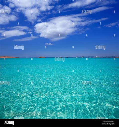 Illetes Illetas Turquoise Beach In Formentera Balearic Island Stock