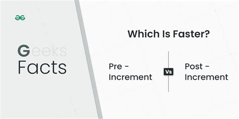 gfact which is faster pre increment i vs post increment i