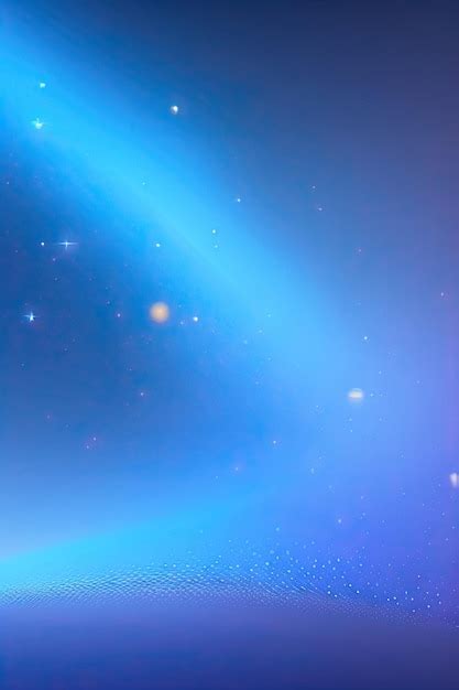 Premium Ai Image Blue Bokeh Background