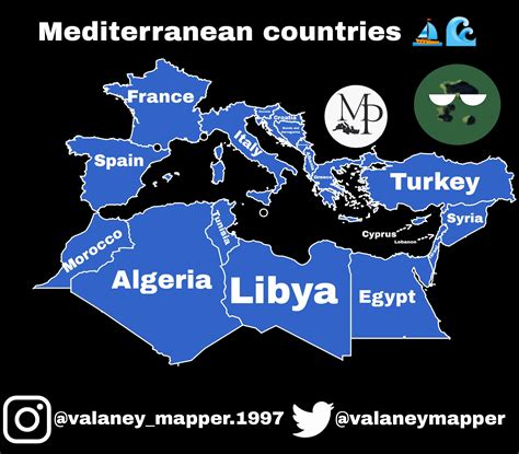 Mediterranean Countries 🌊⛵ Valaneymapper1997 And Mediterranean