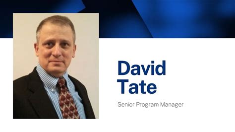 David Tate Senior Program Manager Youtube