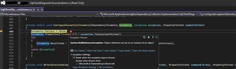 C Console App Throws Nullreferenceexception On Sqlclientdiagnosticsourcelistenerscs