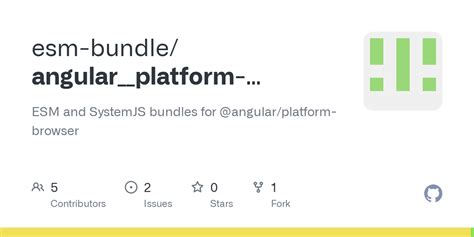 GitHub Esm Bundle Angular Platform Browser ESM And SystemJS Bundles For Angular Platform