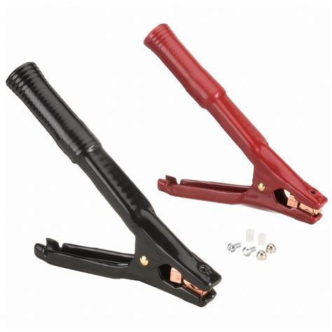 Associated Equip Heavy Duty Clamp 500a Red Black Pk2 Pr 3mkd3