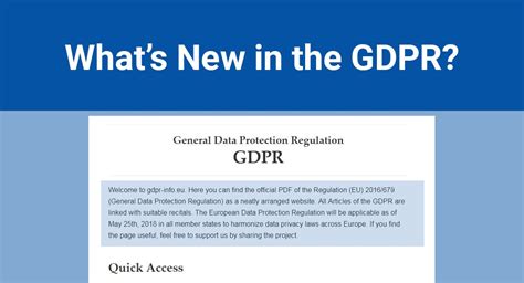 What S New In The Gdpr Termsfeed