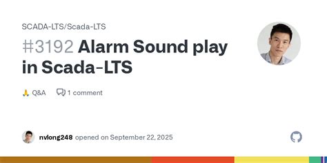 Alarm Sound Play In Scada Lts · Scada Lts Scada Lts · Discussion 3192 · Github