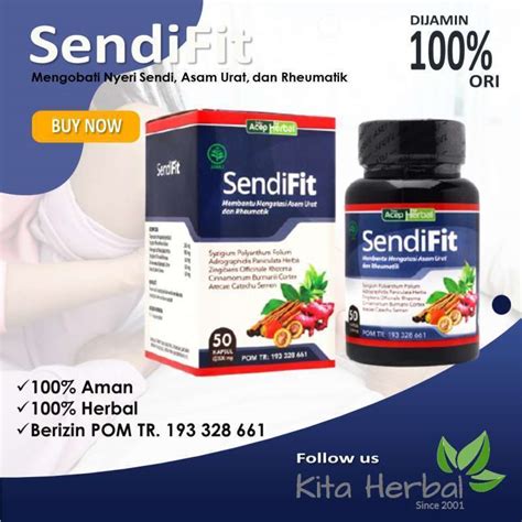 Jual OBAT NYERI SENDI ASAM URAT REMATIK SENDIFIT KAPSUL ATASI RADANG DAN RHEUMATIK Di Seller