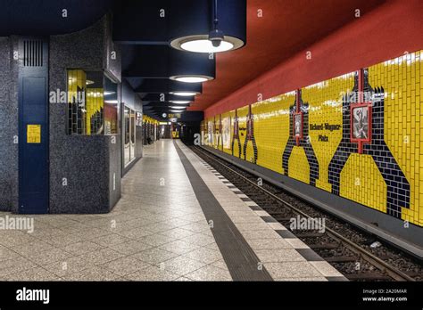 Richard Wagner Platz U Bahn Underground Railway Station On The U Line Of The BVG Commuter